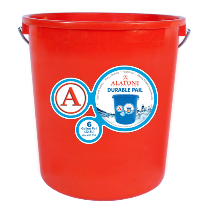 6 Gallon Pail w/ Steel Handle #1236